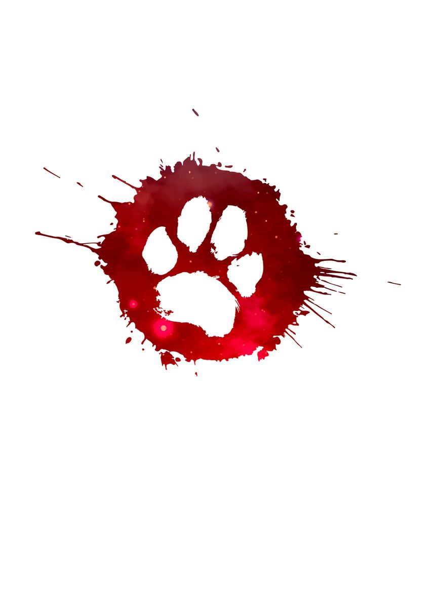 'Blood Dog Paw' Poster, picture, metal print, paint by Francois ...
