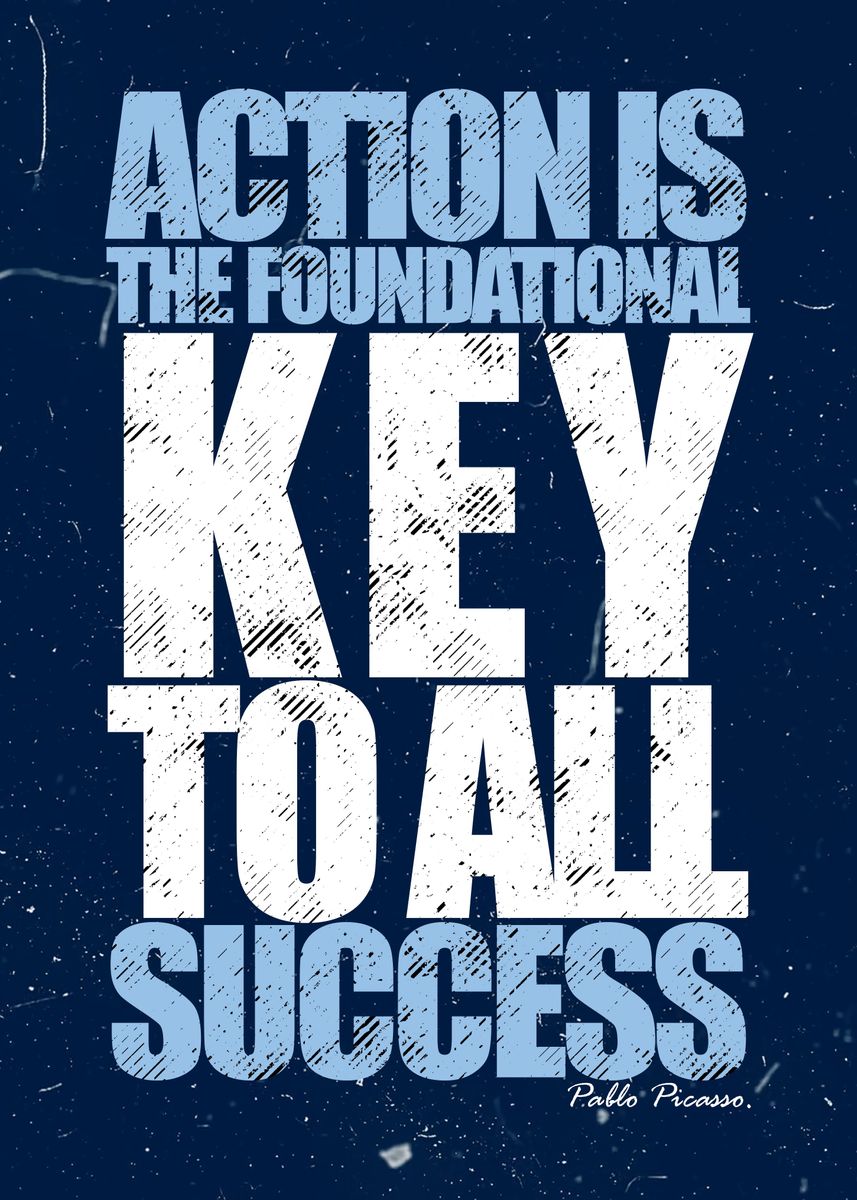 'PABLO PICASSO QUOTE' Poster, picture, metal print, paint by MoveUp ...