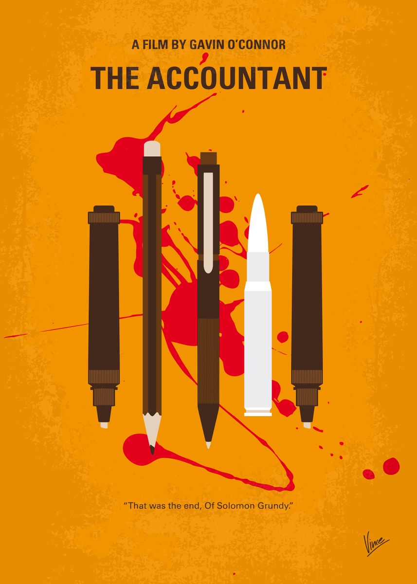 'The Accountant ' Poster, picture, metal print, paint by Chungkong Art ...