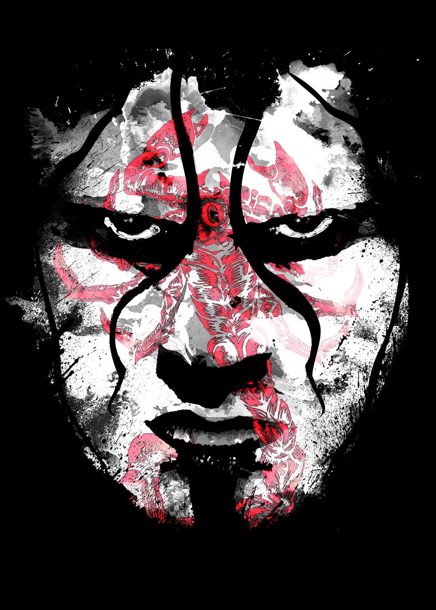 'Scorpio Face' Poster, picture, metal print, paint by Donnie | Displate