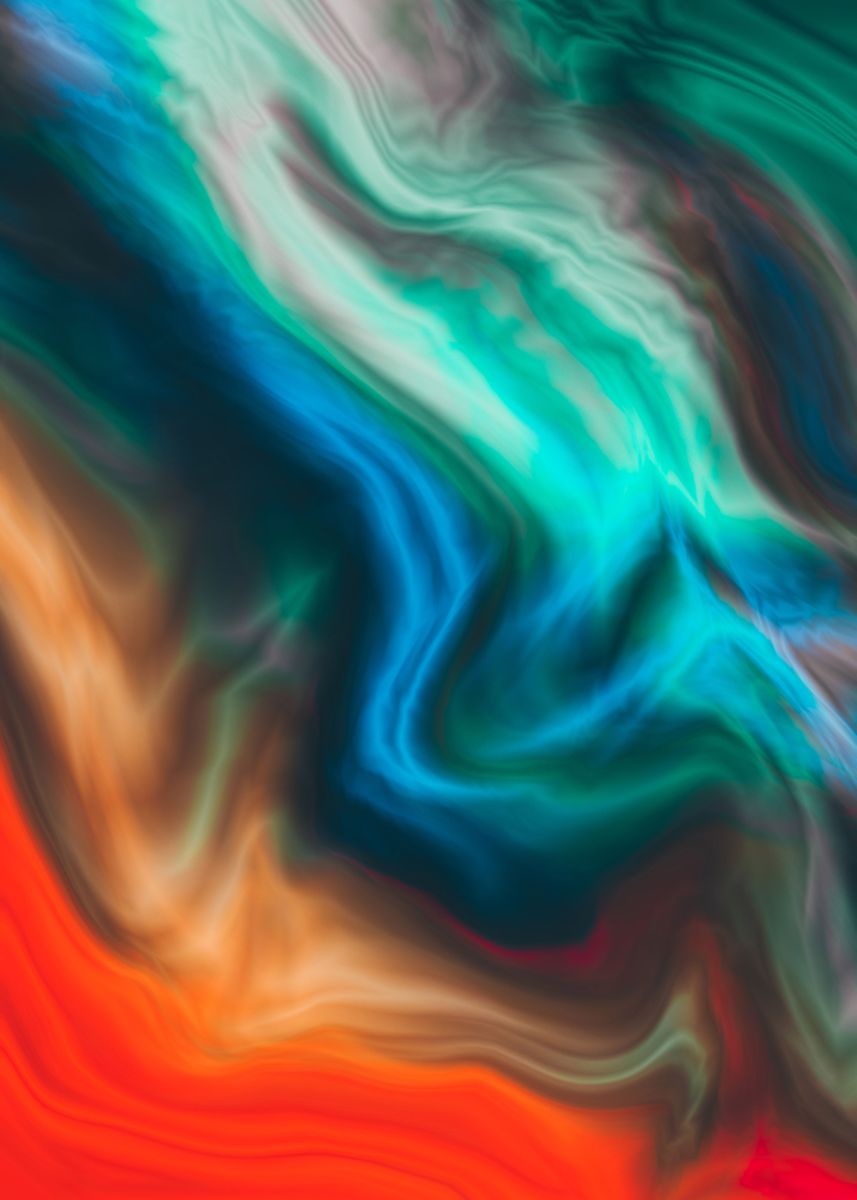 'Abstract Splash' Poster by Five Senses Art | Displate