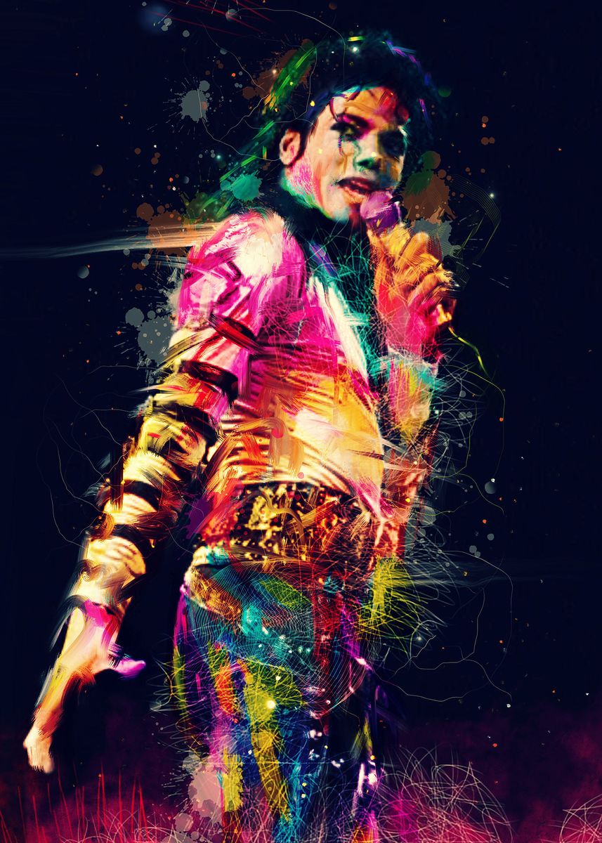 'Michael Jackson' Poster, picture, metal print, paint by Poernama ...