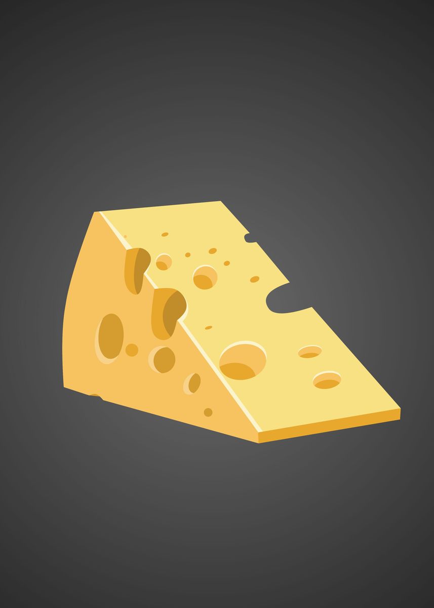 'Cheese Wedges' Poster by Maher Light | Displate