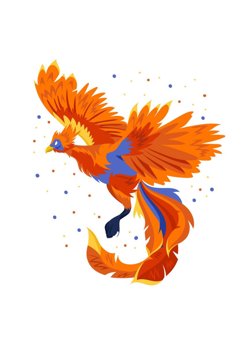 'Phoenix' Poster, picture, metal print, paint by Motivation Charllie ...