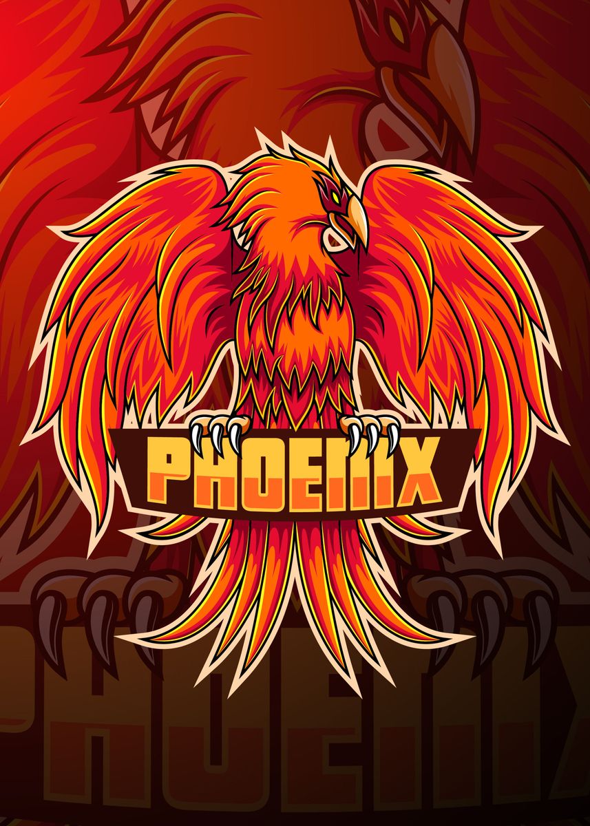 'Phoenix' Poster, picture, metal print, paint by Anti Social | Displate