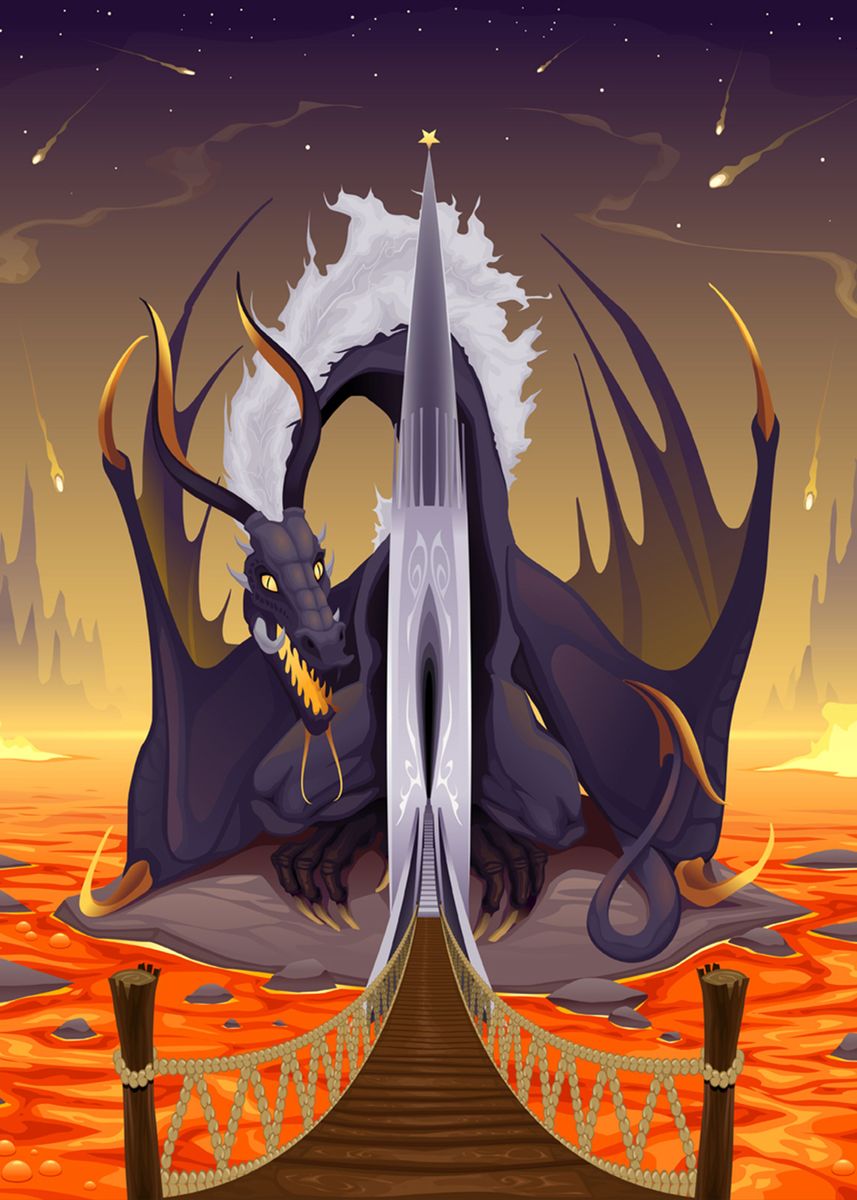 'Dragon' Poster by Love Repeat | Displate