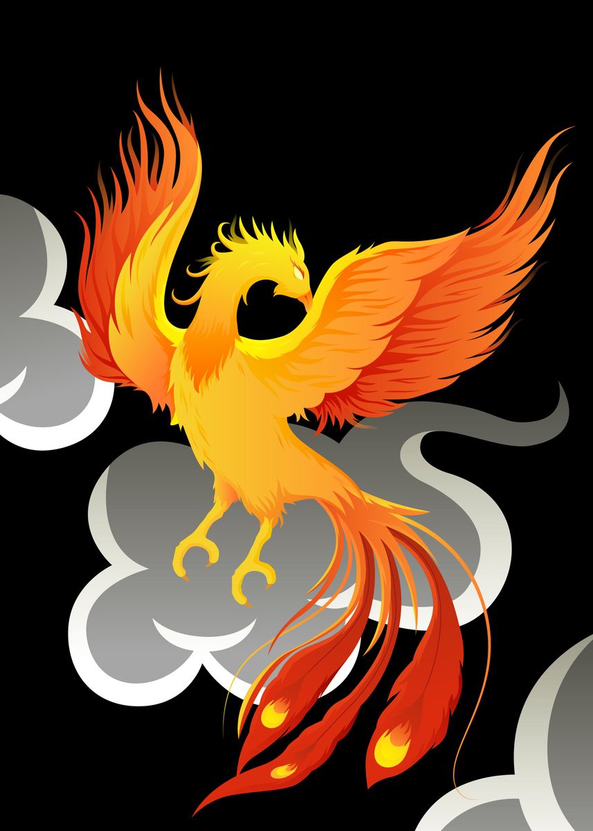 'Phoenix' Poster by Neon Poster | Displate