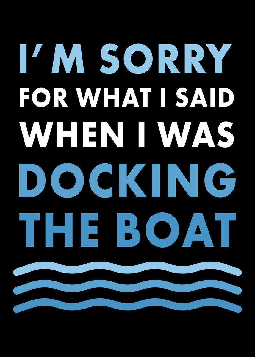 'Docking The Boat Sailor' Poster, picture, metal print, paint by ...