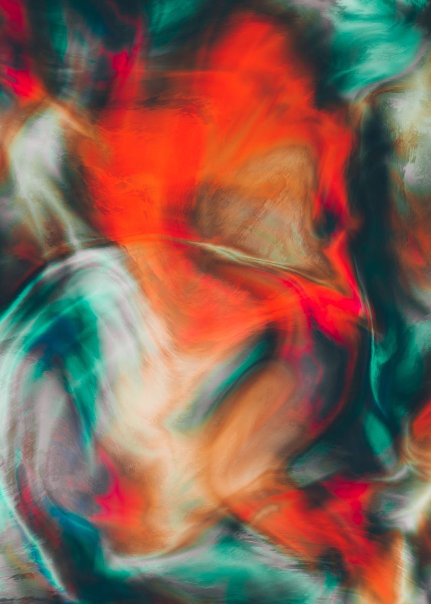 'Abstract Splash' Poster by Five Senses Art | Displate