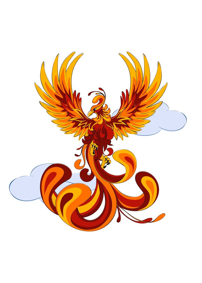 'Phoenix' Poster, picture, metal print, paint by Neon Poster | Displate