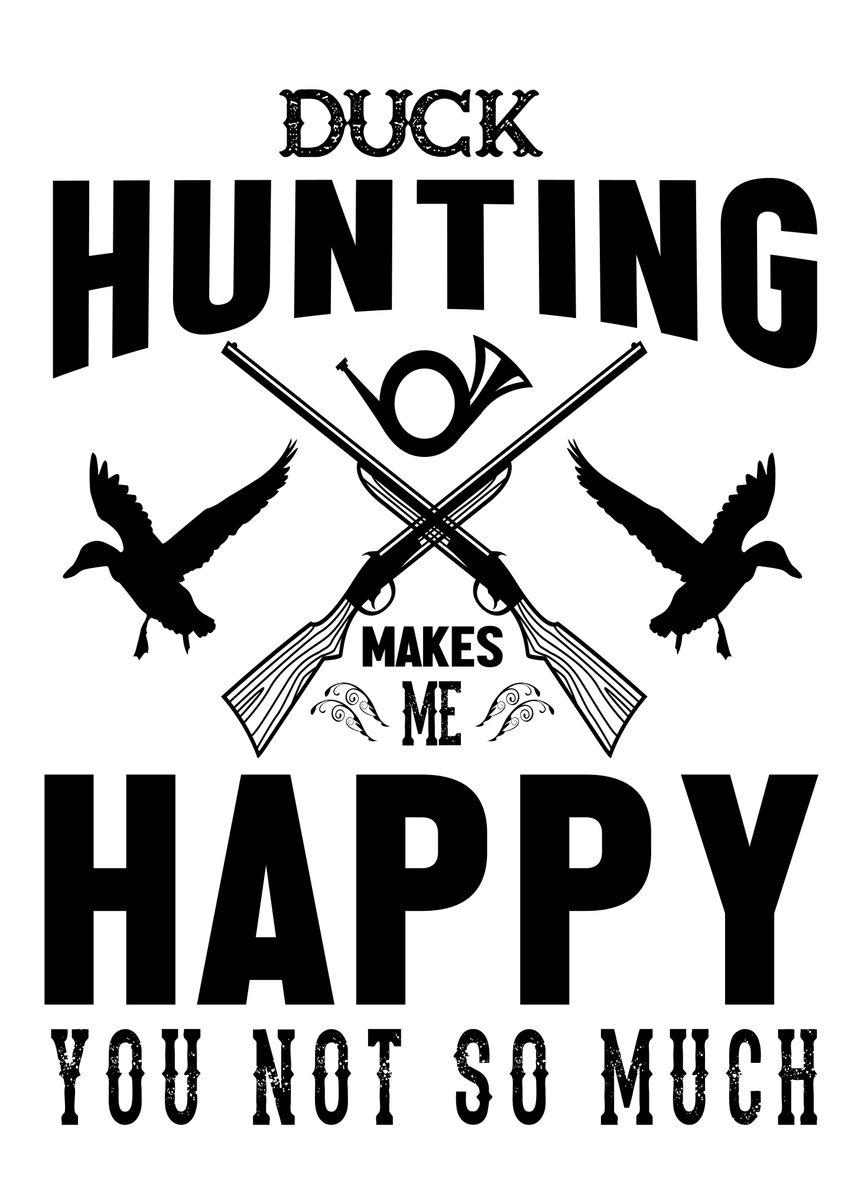 'Duck hunting' Poster, picture, metal print, paint by yvon | Displate