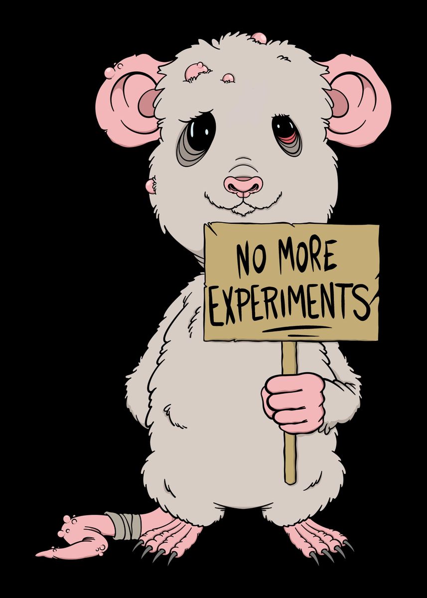 'Laboratory rat' Poster, picture, metal print, paint by Michael | Displate