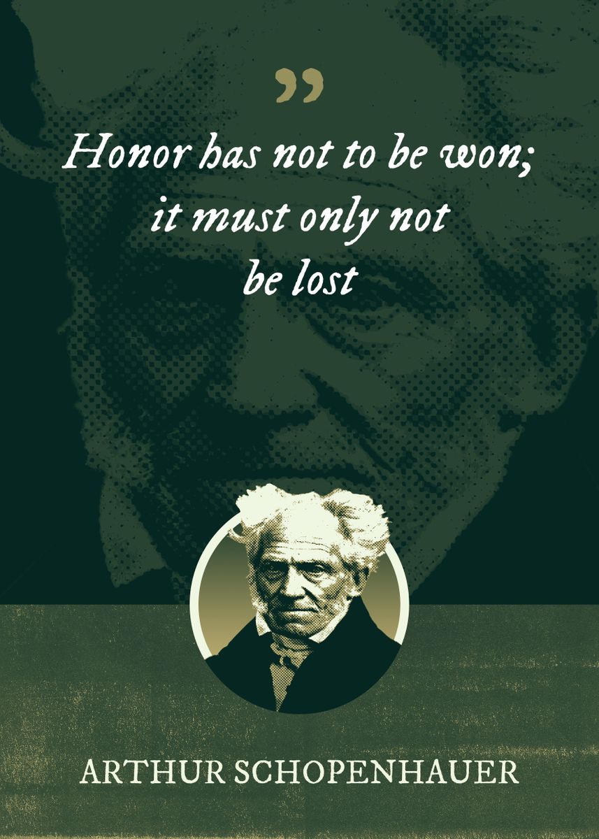 'Honor has not to be won' Poster by Syahrasi | Displate