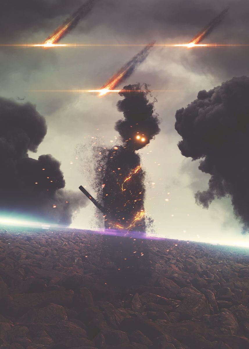 'Strike' Poster, picture, metal print, paint by AndrejZT | Displate