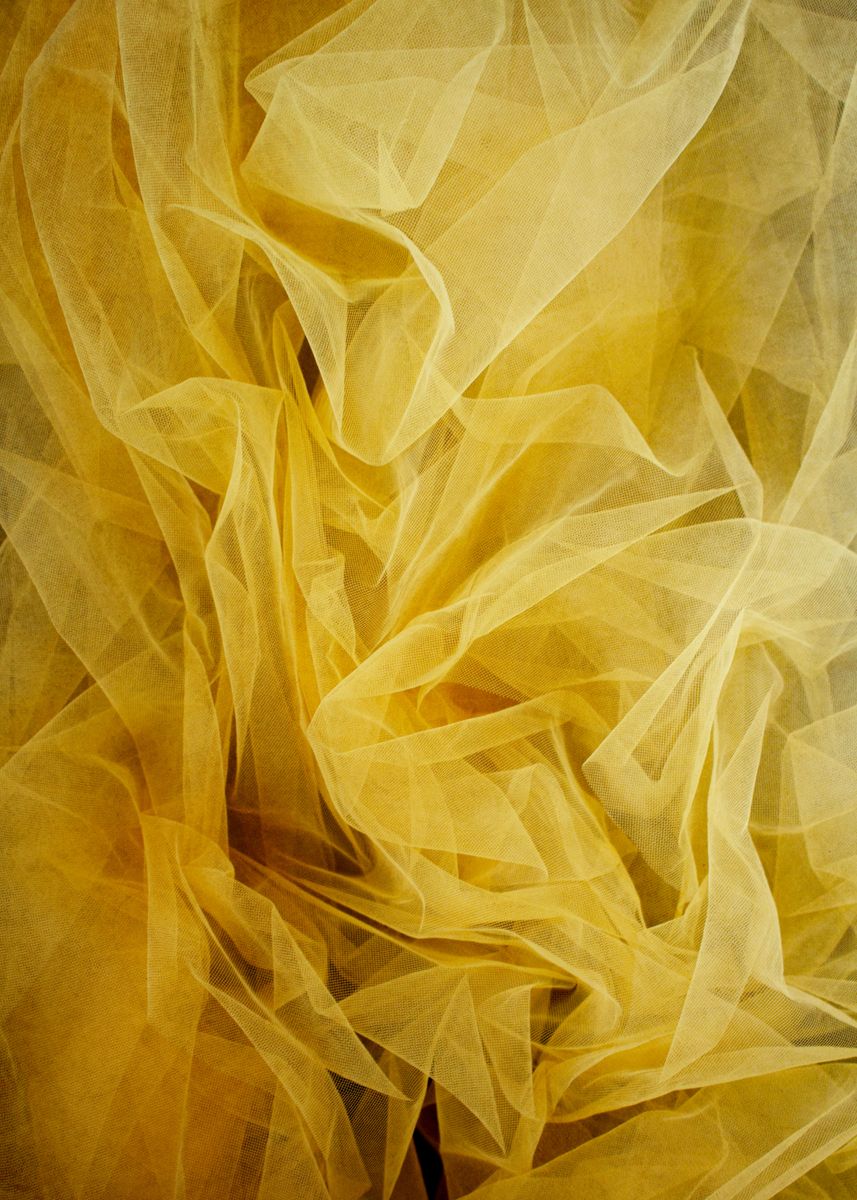 'Yellow folded veil' Poster, picture, metal print, paint by Larisa ...