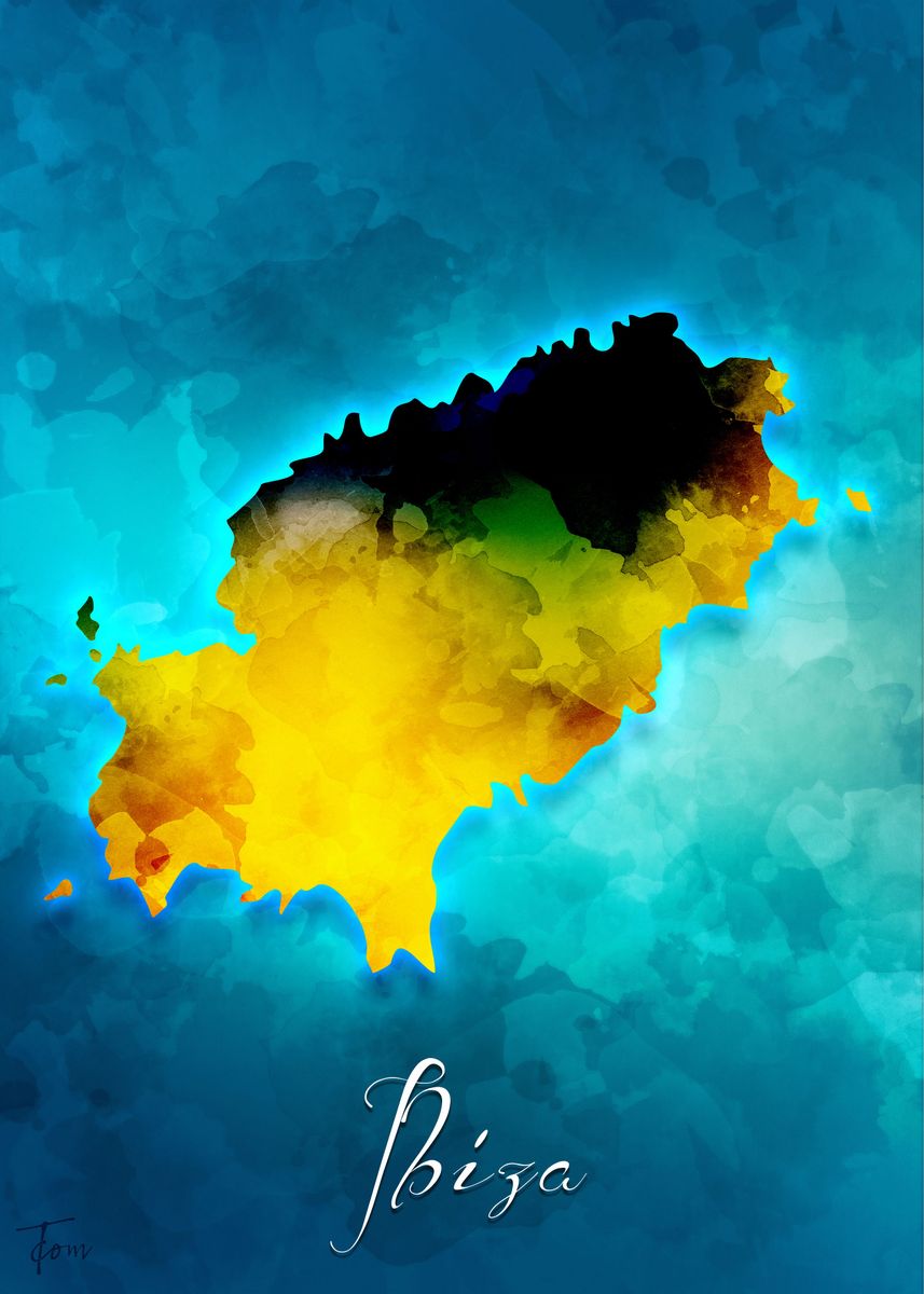 'Ibiza' Poster by Petra Rommelfanger | Displate