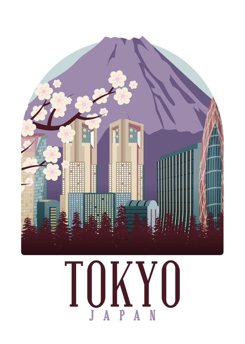 'Tokyo Japan' Poster by Blacklasch | Displate