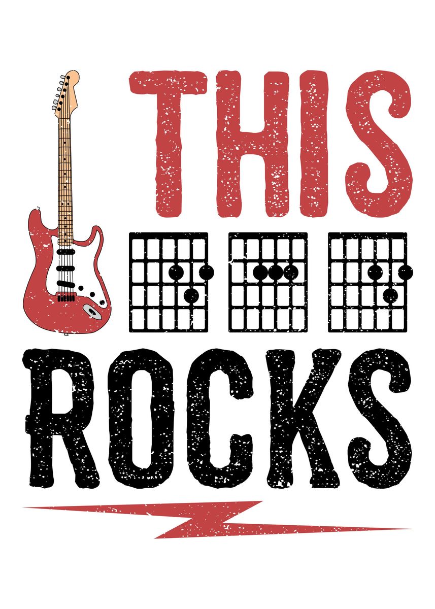 'This Dad Rocks' Poster by DesignsByJnk5 | Displate