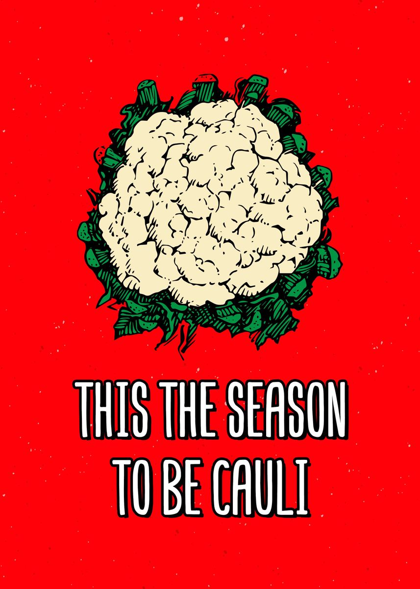 'Funny Cauliflower Wall Art' Poster, picture, metal print, paint by ...