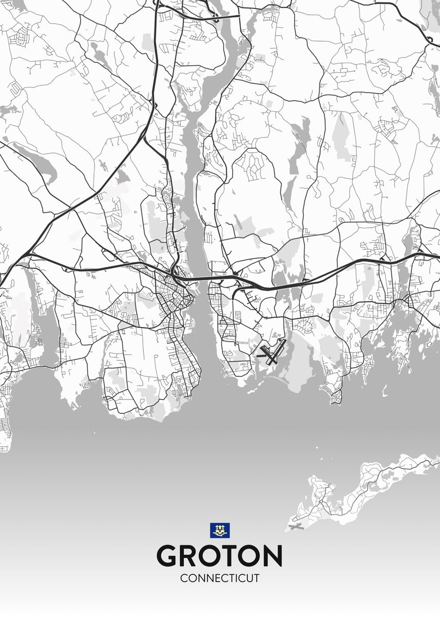 'Groton CT' Poster by IMR Designs | Displate