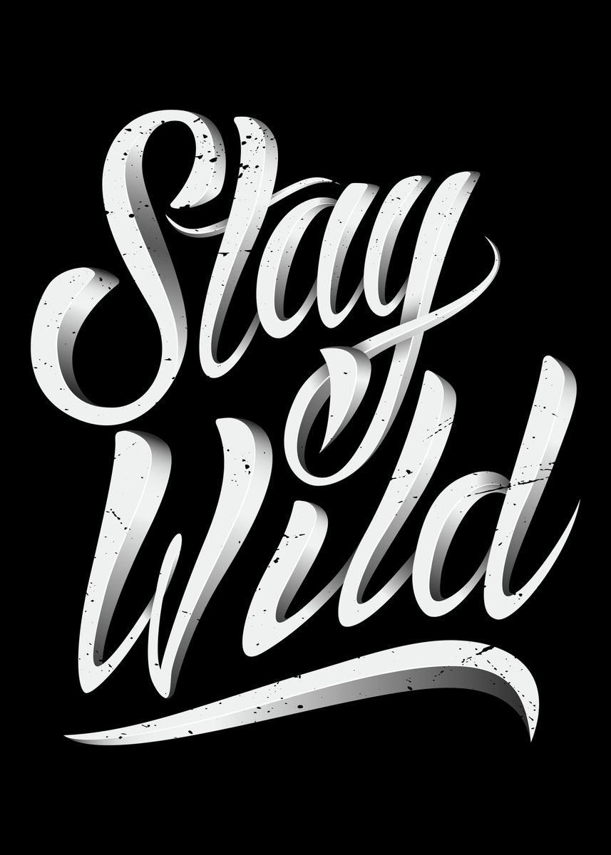 'Stay Wild' Poster by John DonJoe | Displate