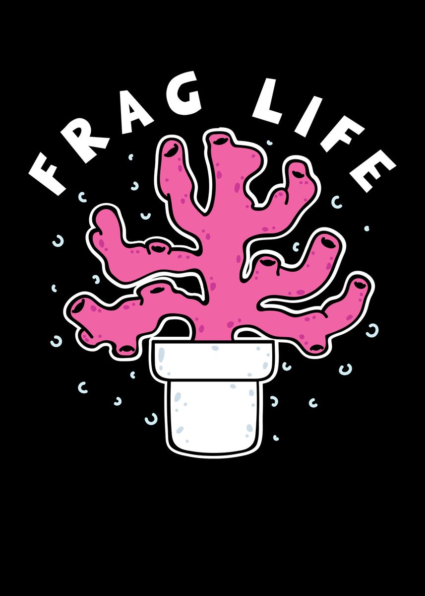 'Frag Life' Poster, picture, metal print, paint by Uwe Seibert | Displate