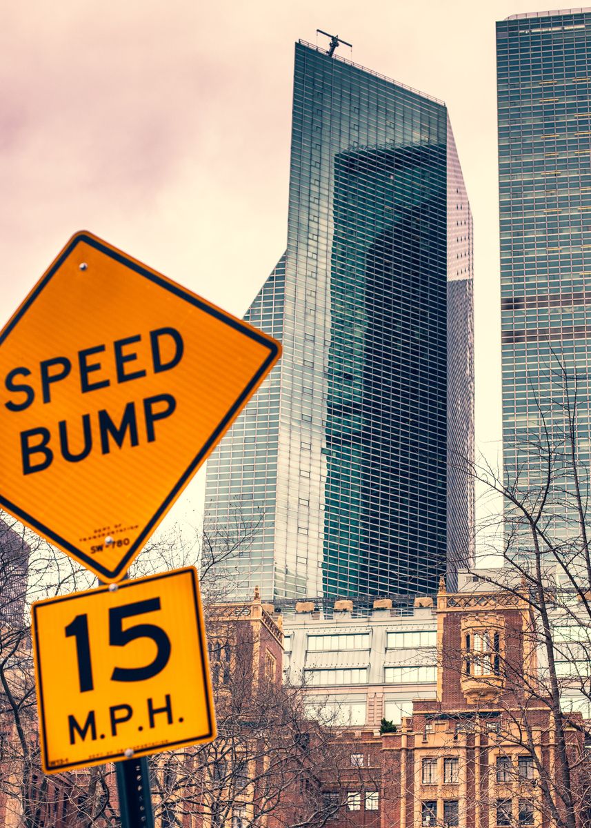 'Speed Bump' Poster by Ale Jus | Displate