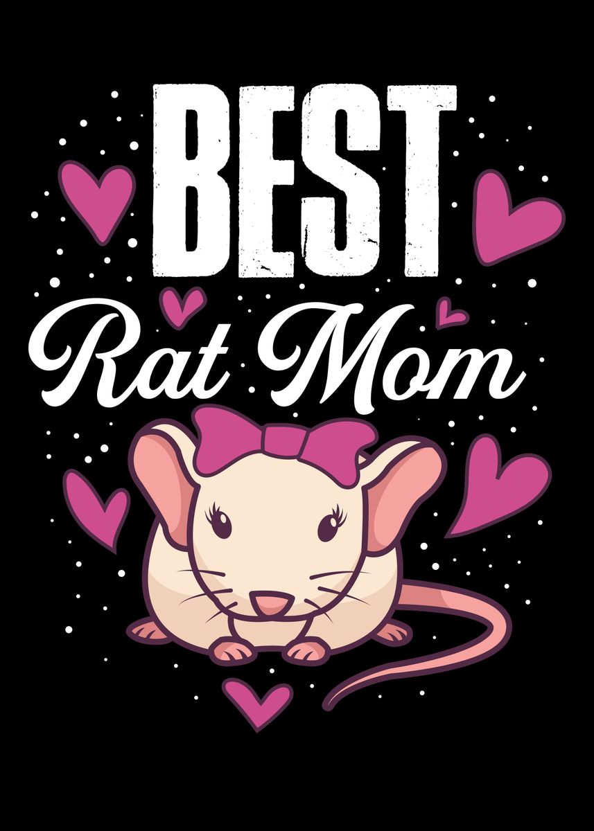 'Rat Mom' Poster, picture, metal print, paint by CatRobot | Displate