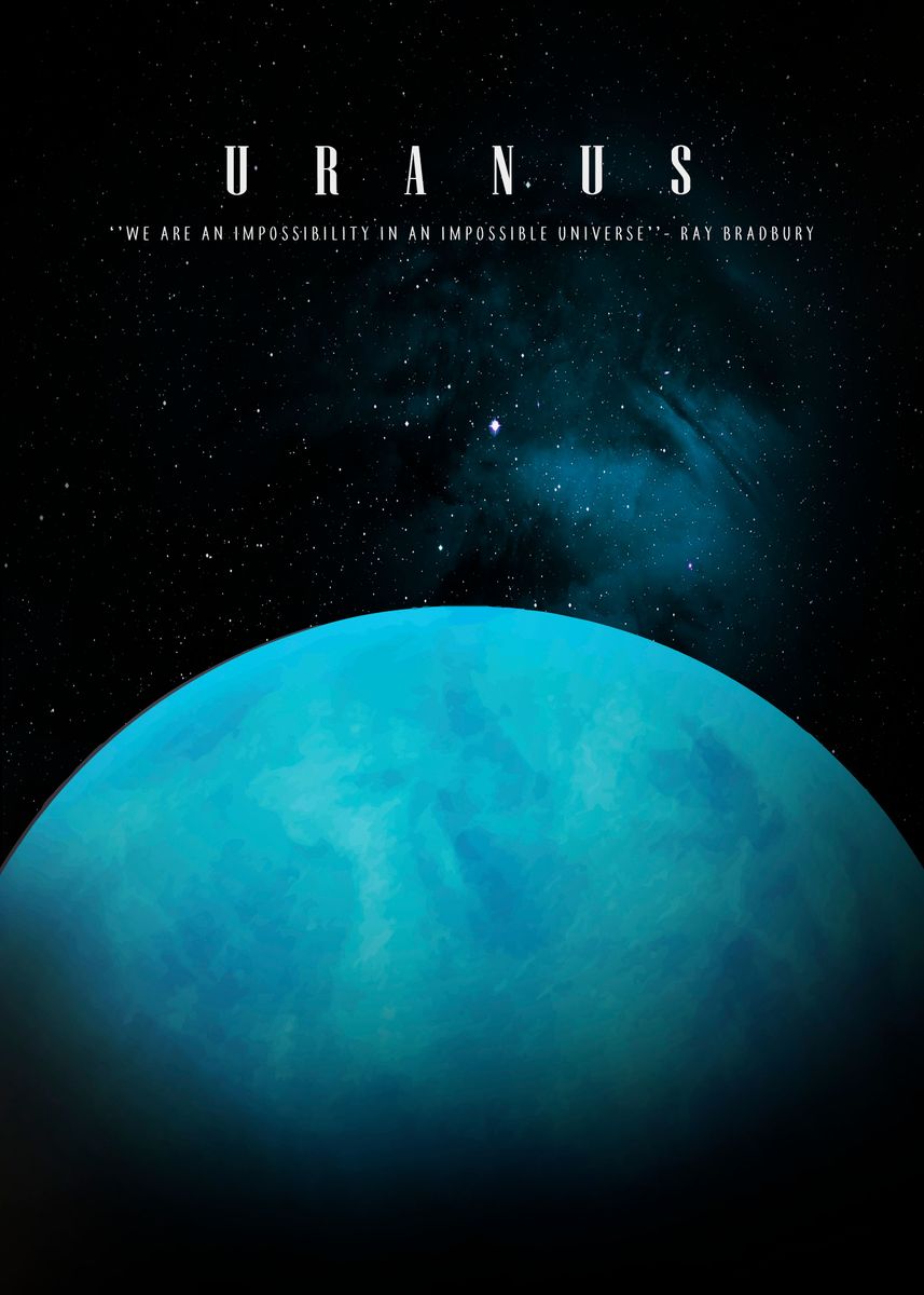 'Uranus star solar system' Poster, picture, metal print, paint by Space ...