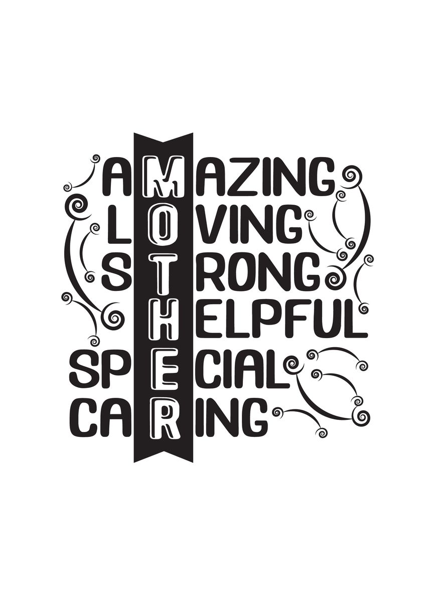 'Amazing Mother' Poster, picture, metal print, paint by Beone Digital ...