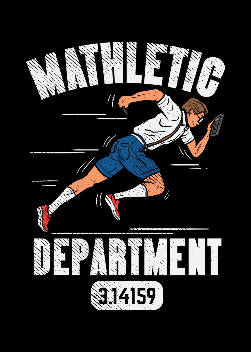'Mathletic Department' Poster, picture, metal print, paint by Uwe ...