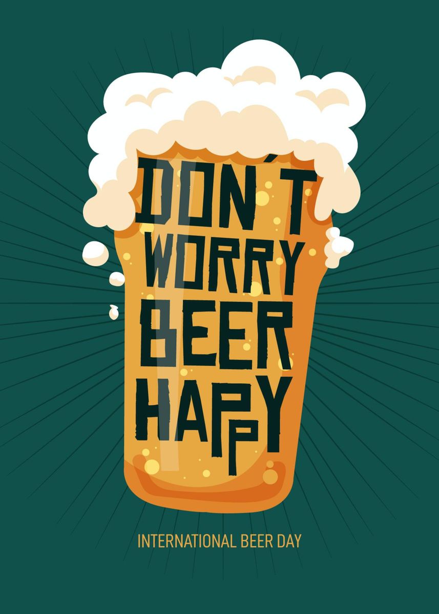 'Beer' Poster, picture, metal print, paint by Motivation ManiaC | Displate