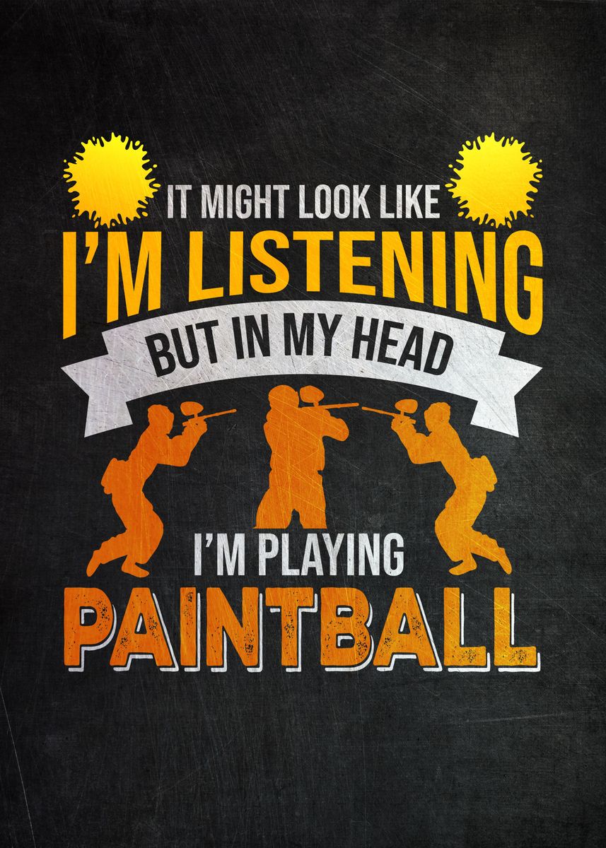'Paintball' Poster, picture, metal print, paint by PosterWorld | Displate