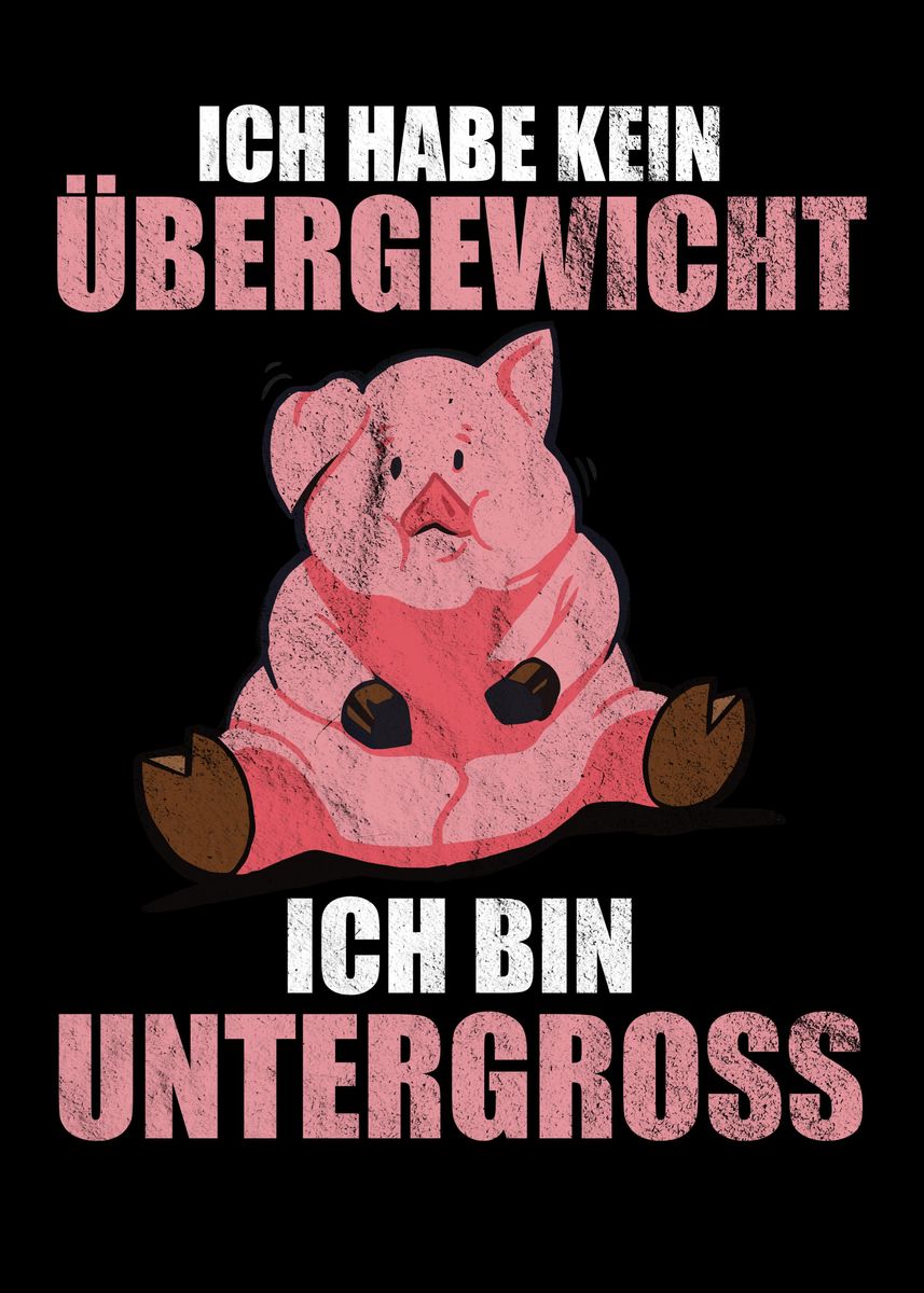 'Obese Humor No Overweight' Poster by schmidde | Displate