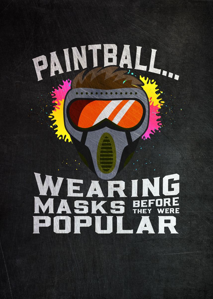 'Paintball ' Poster, picture, metal print, paint by PosterWorld | Displate