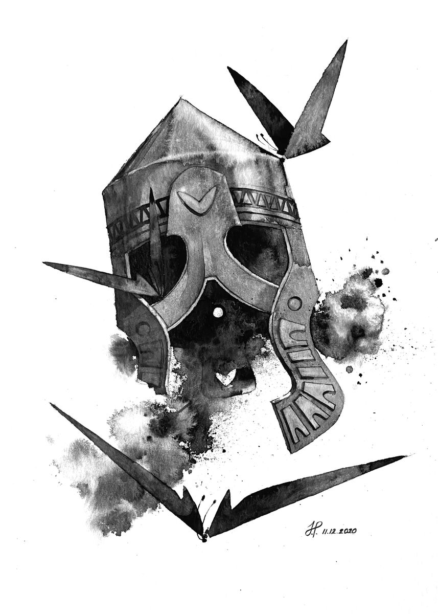 'ARCHILLES 02' Poster, picture, metal print, paint by Jan Piziak | Displate