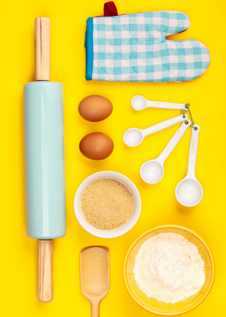 'baking cooking ingredients' Poster by Lunaxys Artwork | Displate