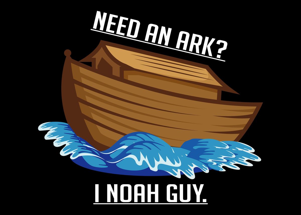 'Bible Ark Noah Pun Fan Gif' Poster by Powdertoastman | Displate