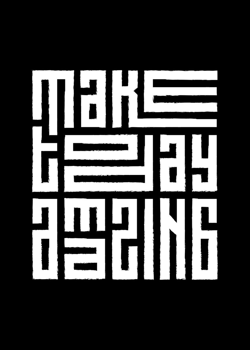 'Inspirational Message' Poster, picture, metal print, paint by One ...