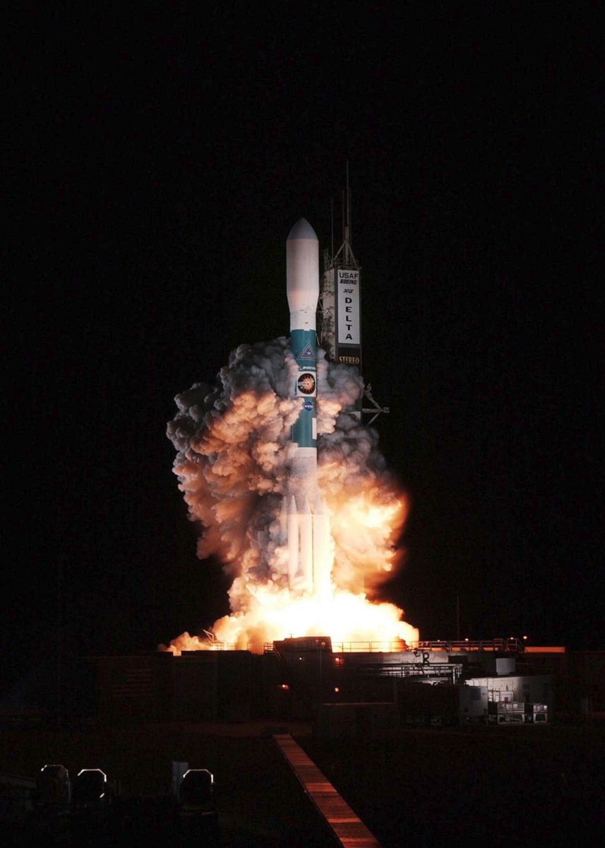 'Delta II Rocket takeoff' Poster, picture, metal print, paint by LCW17 ...