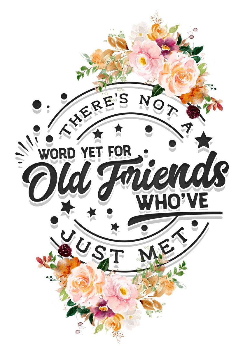 'Old friends' Poster, picture, metal print, paint by Juliana RW | Displate