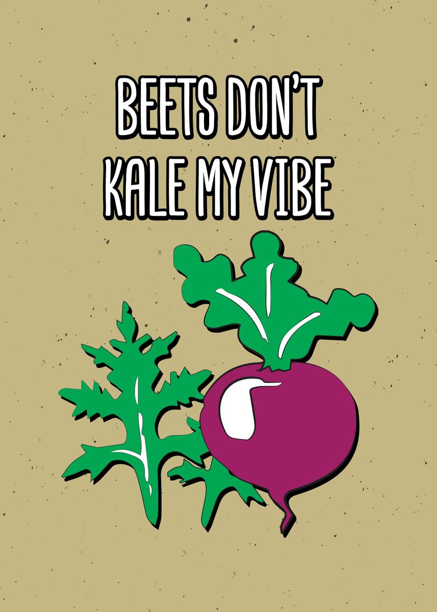 'Funny Beet Root Artwork ' Poster, picture, metal print, paint by ...