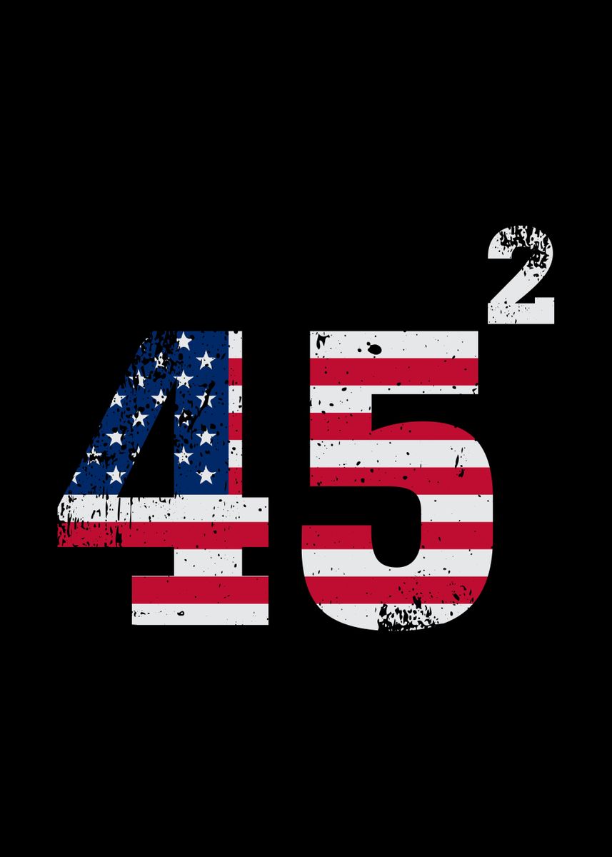 '45 Squared President' Poster, picture, metal print, paint by Francois ...