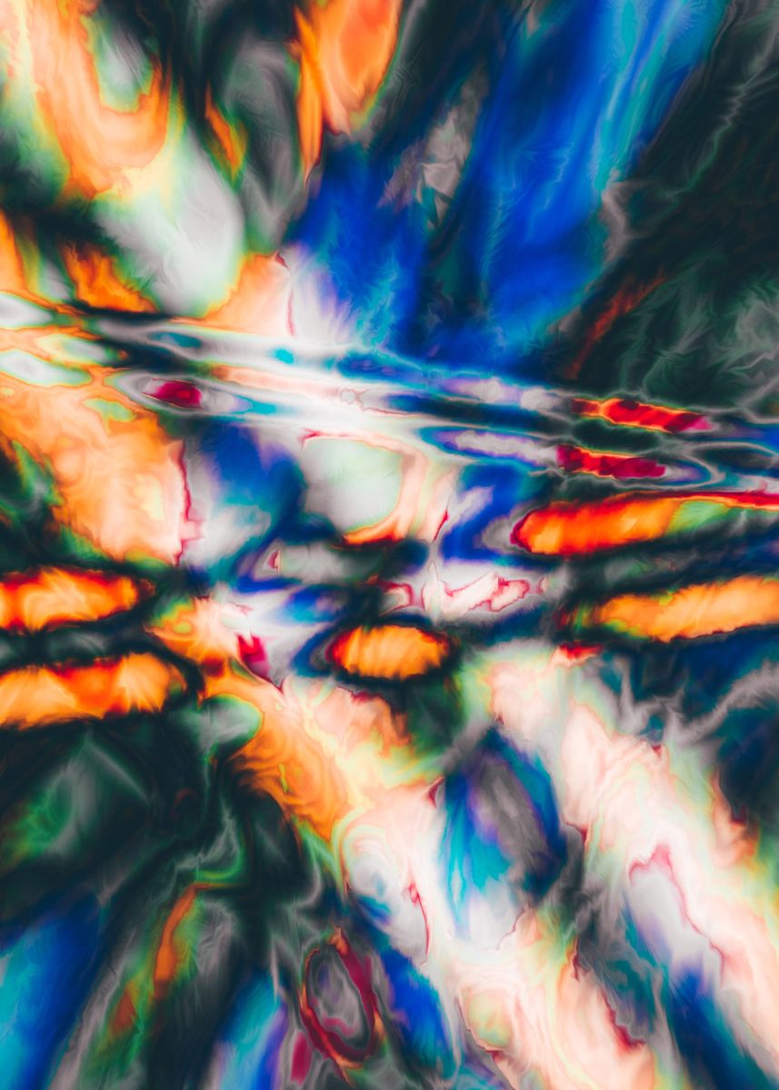 'Abstract Splash' Poster by Five Senses Art | Displate