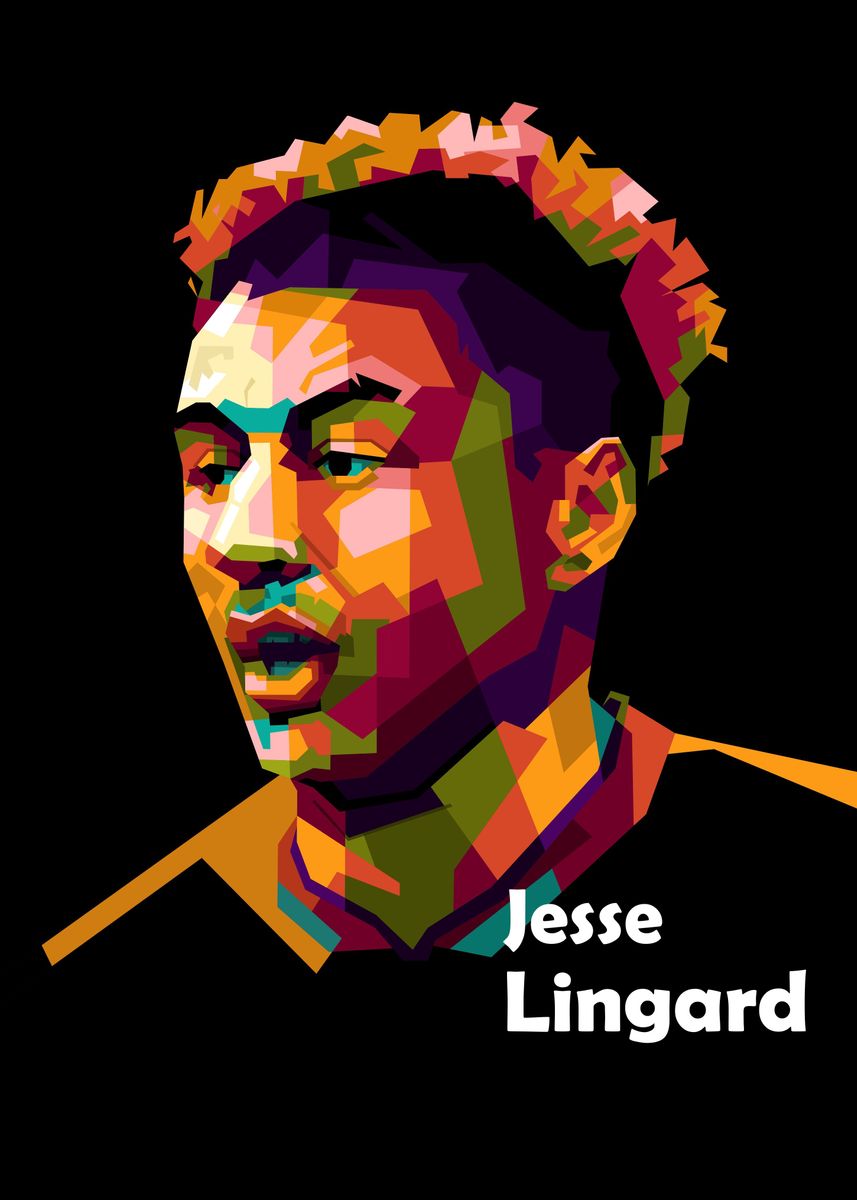 'Jesse Lingard' Poster, picture, metal print, paint by AMIRUDIN 06 ...