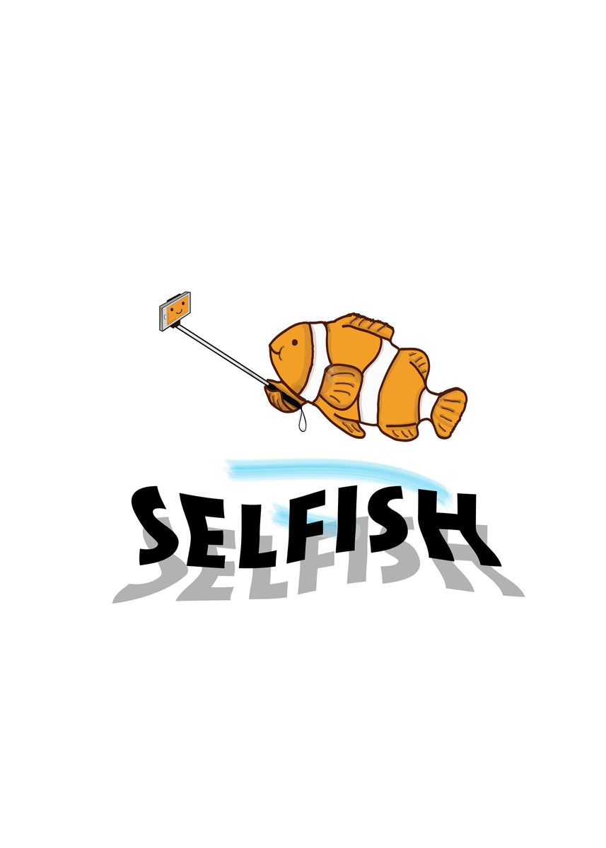 'Selfish' Poster, picture, metal print, paint by gera | Displate