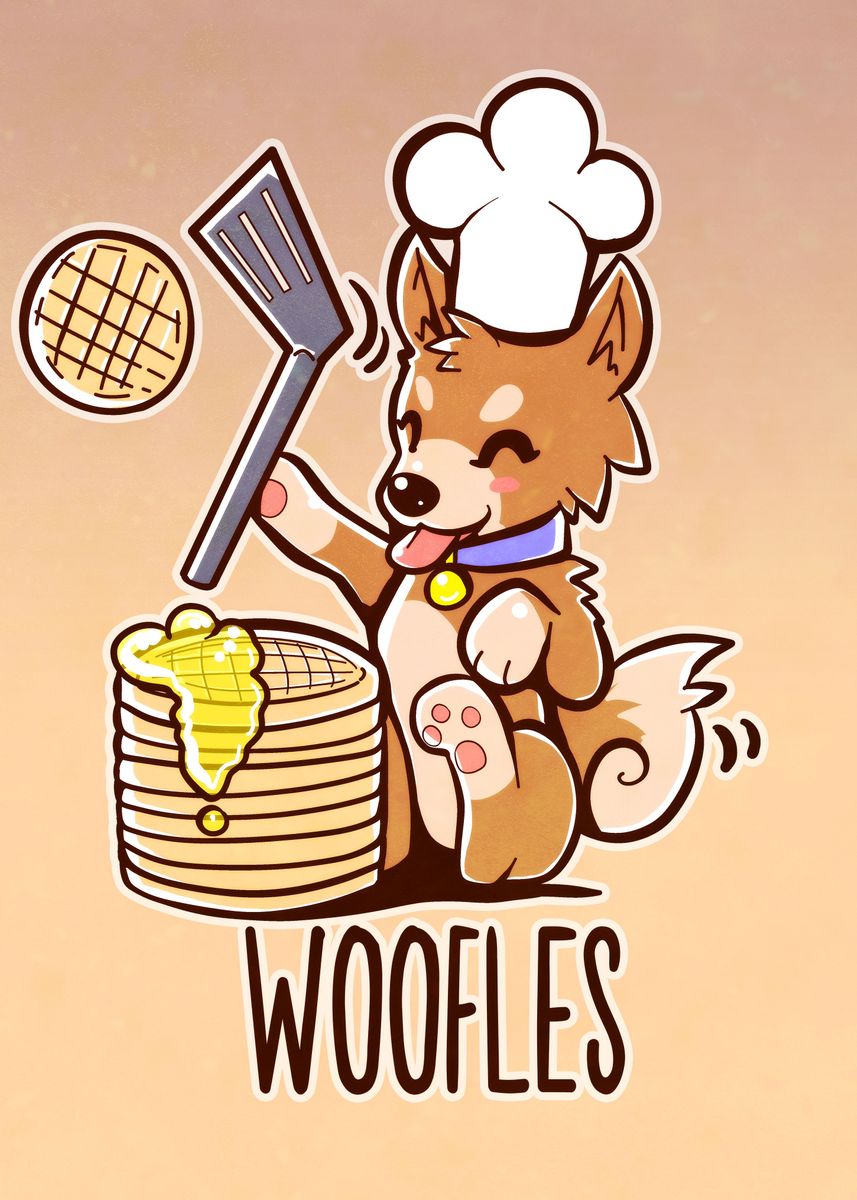 'Im Making WOOFLES' Poster, picture, metal print, paint by Sarah ...