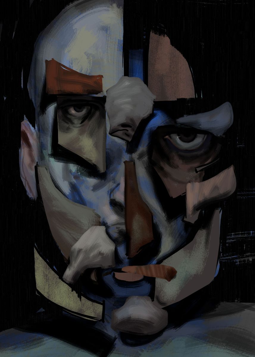 'Logic' Poster, picture, metal print, paint by Disco Elysium | Displate