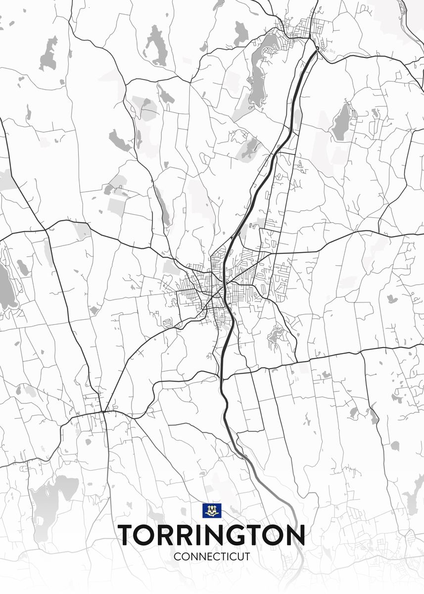 'Torrington CT' Poster, picture, metal print, paint by IMR Designs ...