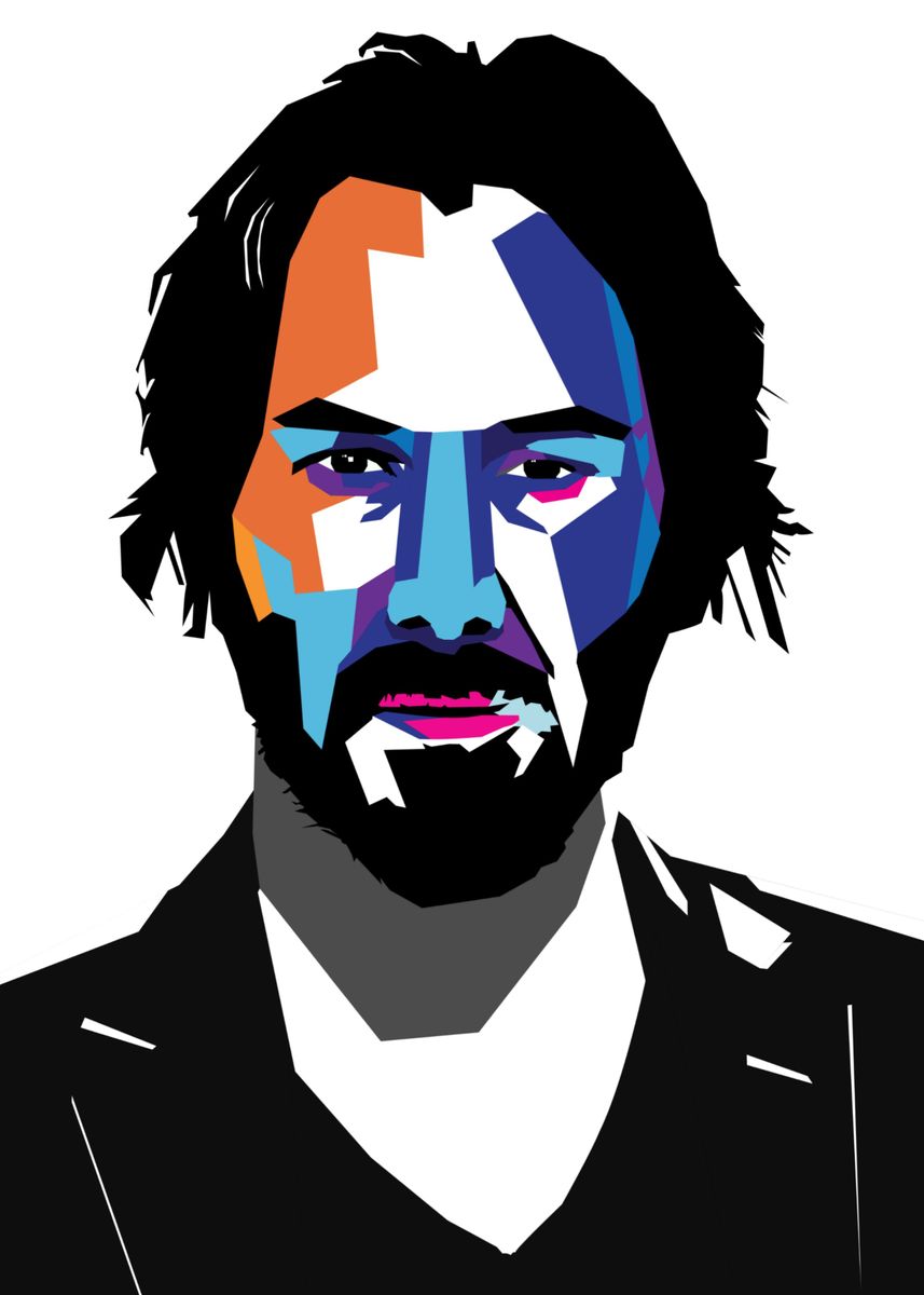 'Keanu Reeves' Poster by Gompal Hoy | Displate